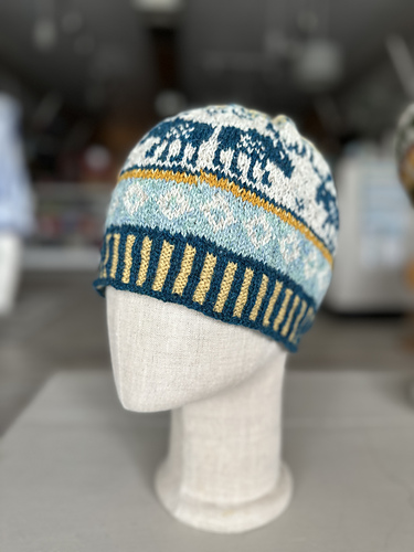 Ravelry: Fair Isle Moose Hat pattern by L Shevel