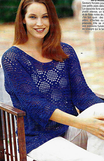 Ravelry: # 10 Pull bleu à losanges pattern by Sabrina Special Design Team