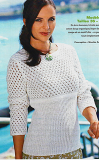 Ravelry: # 08 Pull à motif ajouré pattern by Monika Schulz