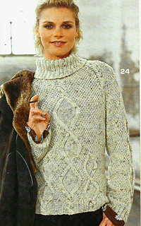 Ravelry: # 24 Pull tweed à torsades en losanges pattern by Sabrina ...