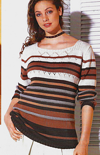 Ravelry: # 18 Pull rayé dans tons terre cuite pattern by Monika Ludwig