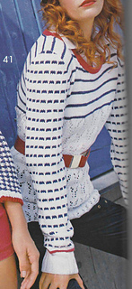 Ravelry: # 41 Pull avec rayures et motif ajouré pattern by Stricktrends ...