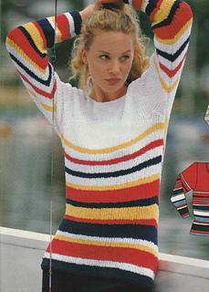 Ravelry: # 25 Pull avec rayures pattern by Sandra Magazine