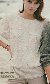 Ravelry: # 30 Pull écru pattern by Sandra Magazine