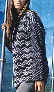 Ravelry: # 10 Pull motif ondulé en tons gris pattern by Stricktrends ...