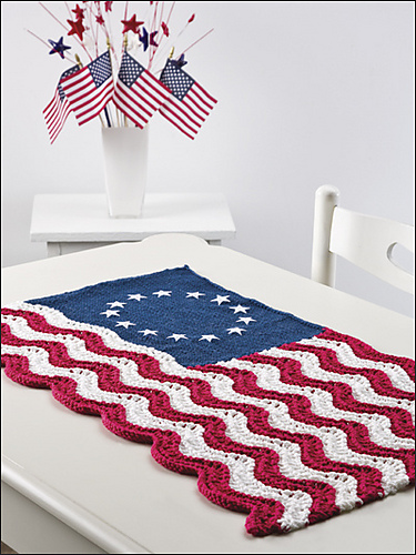 Ravelry: Flag Table Runner pattern by Lainie Hering