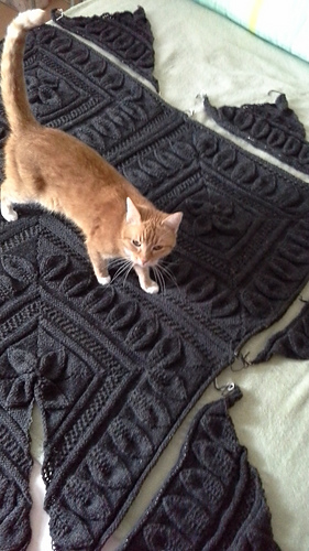 Ravelry: Bedspread (Counterpane with Leaves) pattern by A.M.