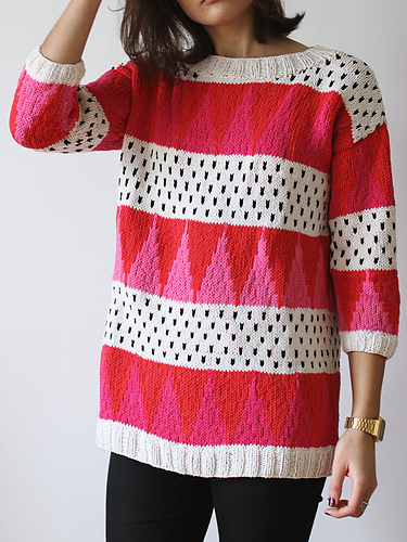 Ravelry: Geometric Sweater pattern by Ludivine M