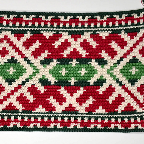 Ravelry: Mosaic Rake Cross pattern by Vita Mašalienė