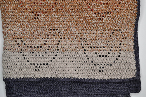 Ravelry: Modern Filet Bird Blanket pattern by Vita Mašalienė