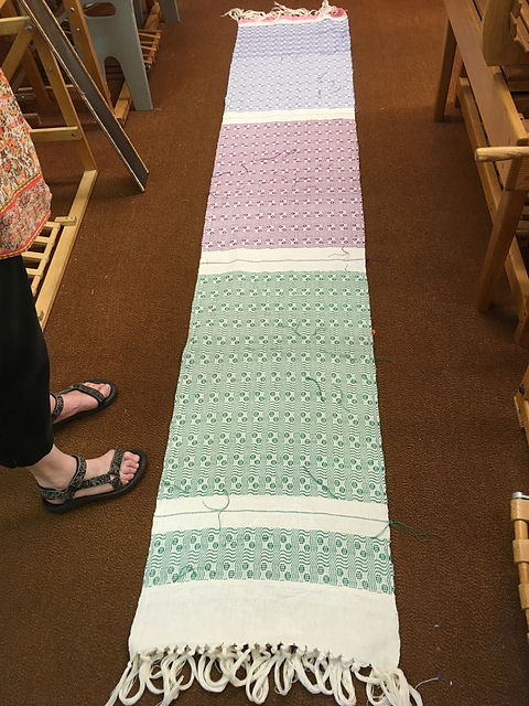 Ravelry: lynnefitz's Cat's Track/Snails Trail Towels