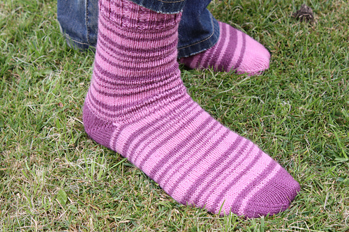 Ravelry: Offset Stripe Socks pattern by Lyssie Page