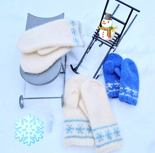 Ravelry: Enkle Vintervotter / Winter mittens pattern by MaBe