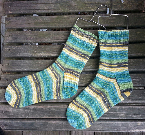 Ravelry: 60 stitch Vanilla Sock pattern by Melanie A. Douglas