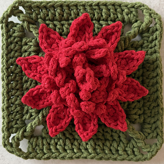 Ravelry: Waratah Flower Granny Square pattern by Anna Lisek