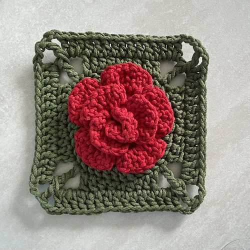 Ravelry: Roses Granny Squares pattern by Anna Lisek