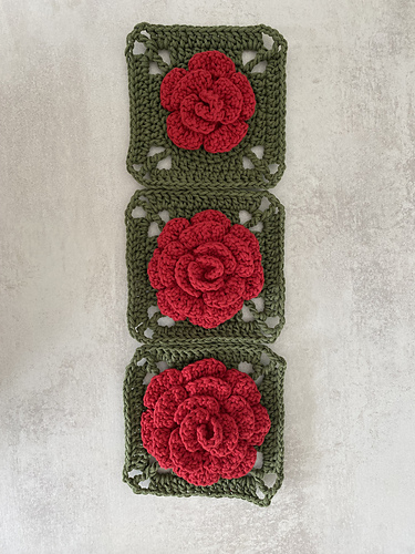 Ravelry: Roses Granny Squares pattern by Anna Lisek