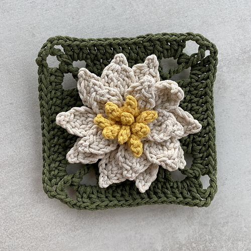 Ravelry: Water Lily Granny Square pattern by Anna Lisek