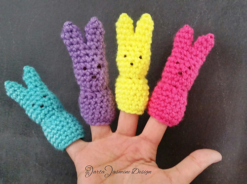 Ravelry: Easter Bunny Finger Puppets pattern by Melody Martinez