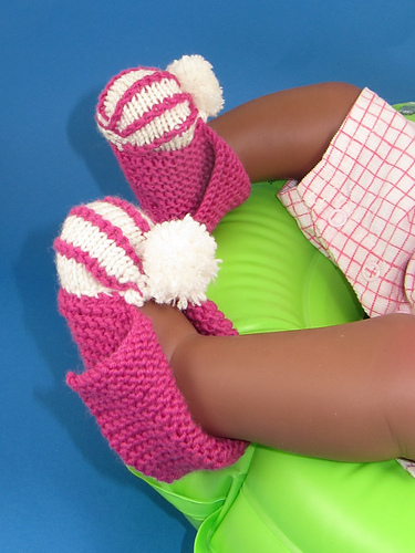 Ravelry: Baby Granny Bobble Stripe Slippers pattern by Christine Grant