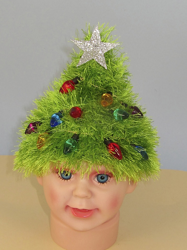 Ravelry: Childrens Easy Christmas Tree Beanie Hat pattern by Christine ...