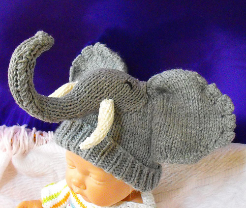 Ravelry: Baby Big Ears Elephant Hat pattern by Christine Grant
