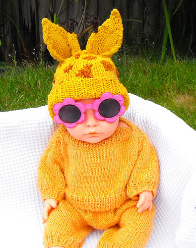 Ravelry: Baby Big Ears Giraffe Beanie pattern by Christine Grant