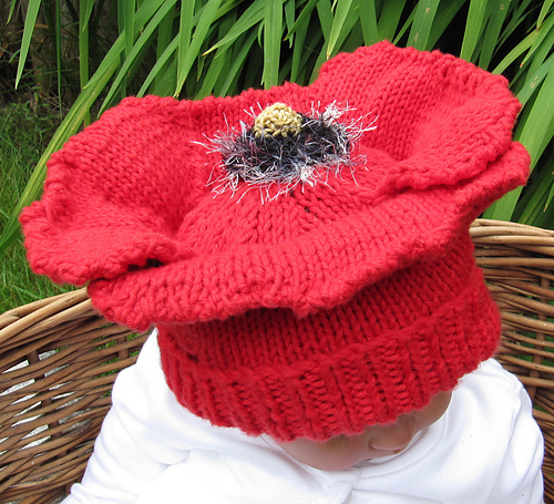 Ravelry: Baby Poppy Beanie pattern by Christine Grant