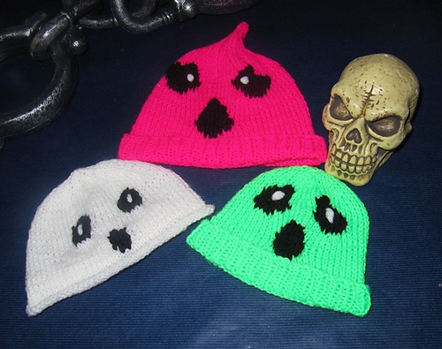 Ravelry: Baby Scream Neon Halloween Beanies pattern by Christine Grant