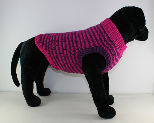 Ravelry: Chunky Stripe Dog Coat pattern by Christine Grant