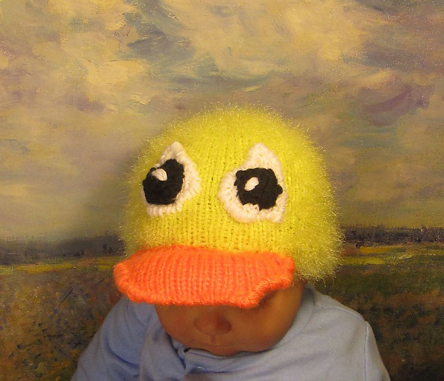 Ravelry: BABY DUCK BEANIE CAP pattern by Christine Grant