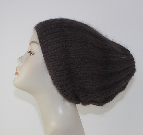 Ravelry: Fluffy 3x3 Rib Slouch Hat pattern by Christine Grant