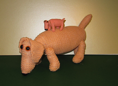 Ravelry: Big Wiener,Weeny Wiener toys pattern by Christine Grant