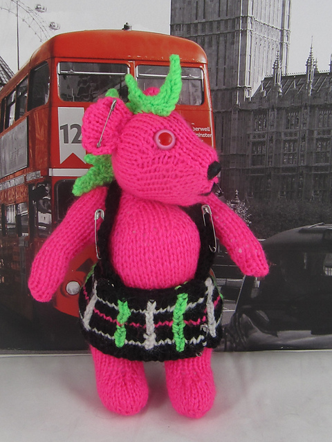 Ravelry: Punk Rocker Teddy Bear Toy pattern by Christine Grant