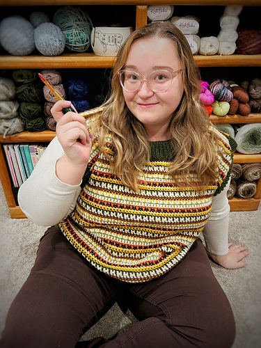 Ravelry: Ultimate Stash Bust Vest pattern by Hunter Scanlan