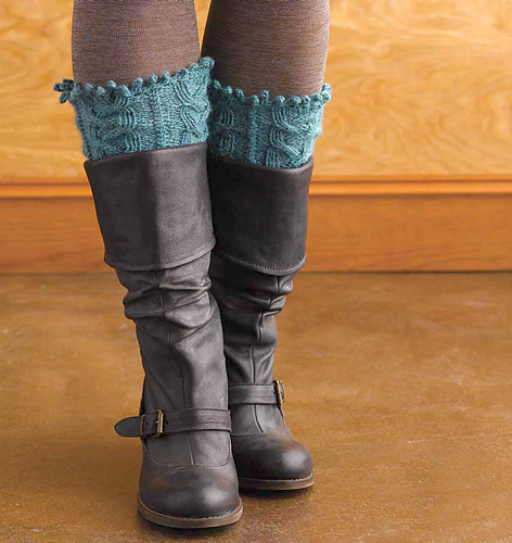 Ravelry: Cabled Boot Toppers pattern by Mags Kandis