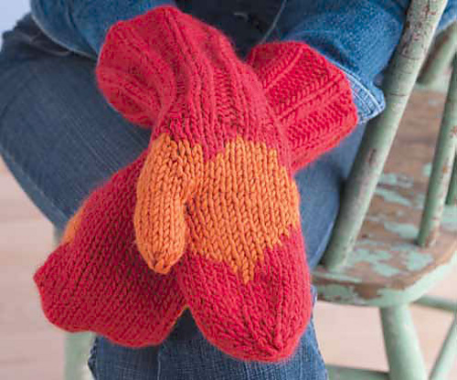 Ravelry: Heart-in-Hand Mitts pattern by Mags Kandis