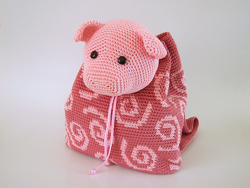 Ravelry: Pig Backpack pattern by Maria Isabel