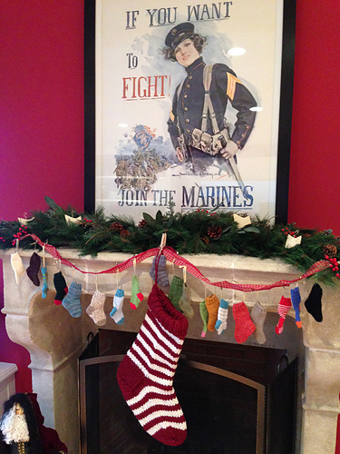 Ravelry: Jumbo Christmas Stocking in a Jiffy - Striped pattern by ...