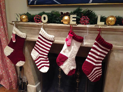 Ravelry: Jumbo Christmas Stocking in a Jiffy - Striped pattern by ...