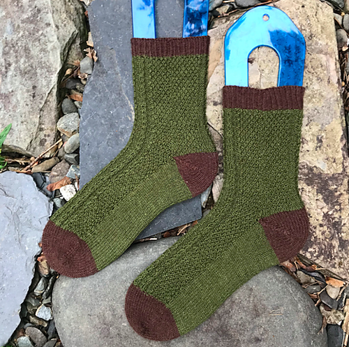 Ravelry: Penobscot Narrows Bridge Socks pattern by Matt Akers