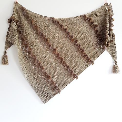 Ravelry: Ruffle Snuggle Shawl pattern by Lisa Hannes