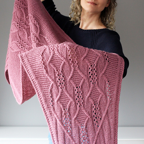 Ravelry: Rose Garden Wrap pattern by Lisa Hannes