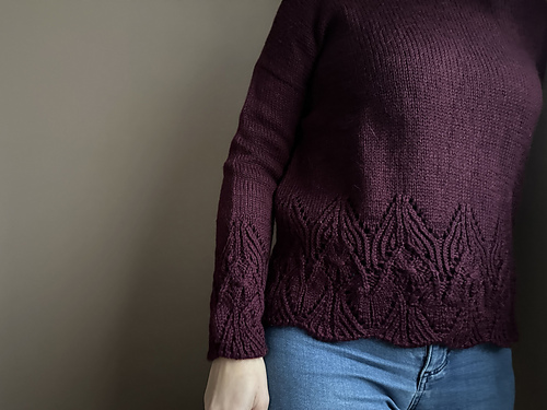 Ravelry: Hollyberry Sweater pattern by coraline kerisit