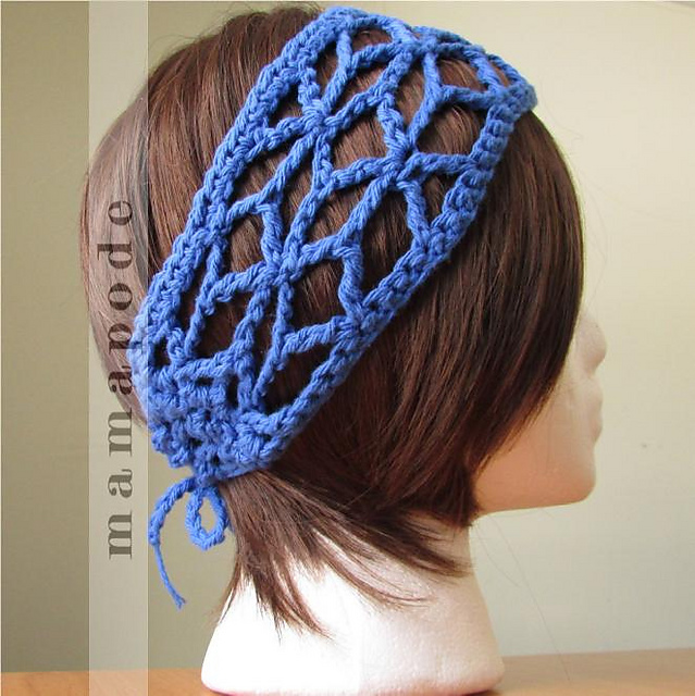 Ravelry: "Quilted" Mesh Head Wrap pattern by mamapode