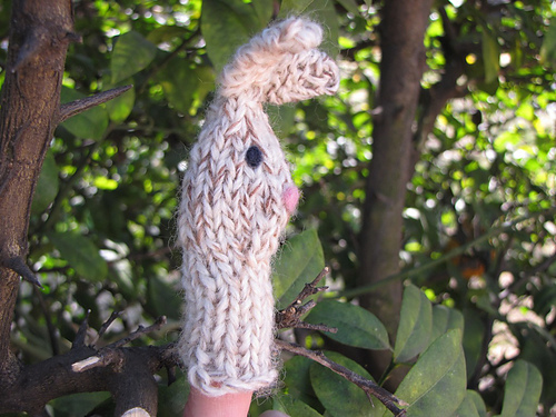 Ravelry: Bunny Rabbit Finger Puppet pattern by Linda Dawkins