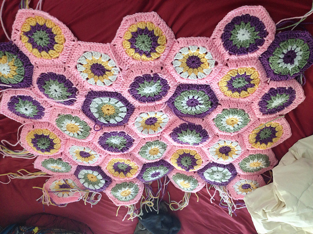 Ravelry: mancy27's Hexagon for Baby Agustin!