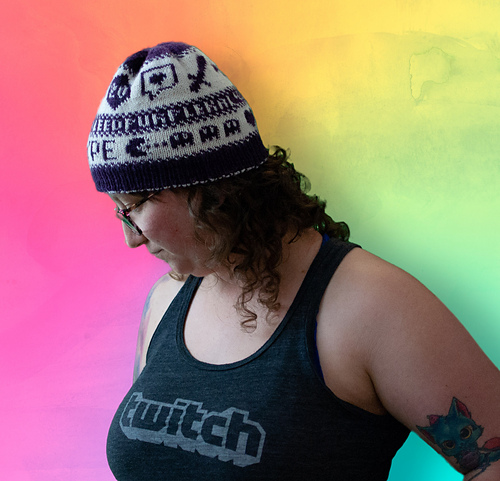 Ravelry: Bleed Purple Hat pattern by Mandy Bee