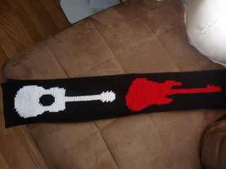 Ravelry: Matt's Rockin' Guitar Scarf pattern by Amanda Smith