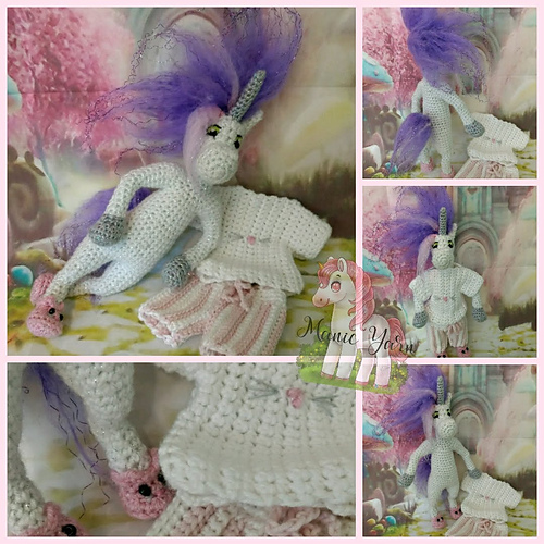 Ravelry: Bedhead PJ Unicorn pattern by Manic Yarn